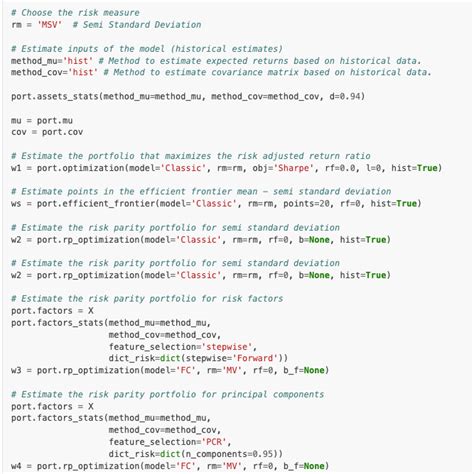 python is wild for finance let s take an example riskfolio lib a