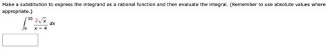 Solved Make A Substitution To Express The Integrand As A