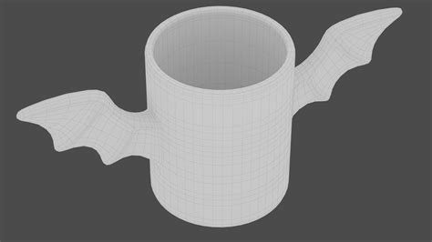 3d Model Bat Mug Turbosquid 2238467