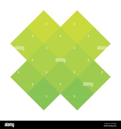 Green Pixelized Mosaic Logo Design Element Abstract Shape Of Multiple