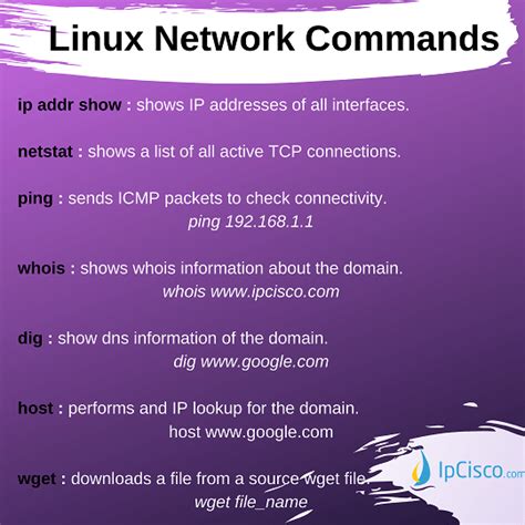 Top 35 Network Commands In Linux Arp Route Ip Netstat Dig⋆ Ipcisco
