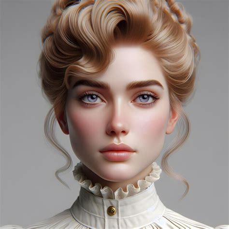 Premium Photo A Cute Model With A Stylish Hair Style And A Corset