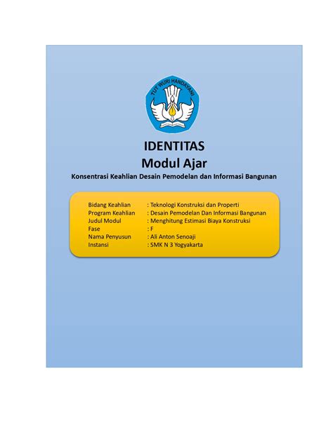 Estimasi Real Cost Download Modul Ajar Desain Pemodelan Dan Informasi Bangunan