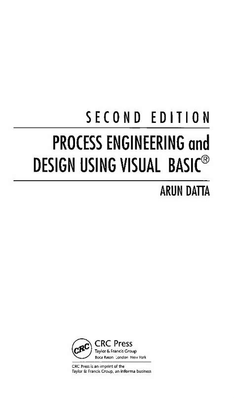 Pdf Process Engineering And Design Usingvisual · Pdf Filedesign