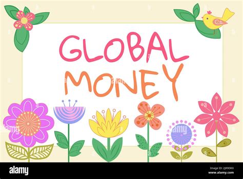Hand Writing Sign Global Money Business Approach International Finance