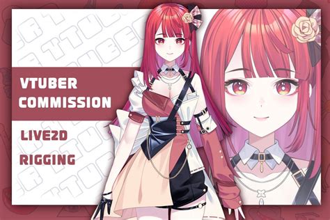 Modèle Vtuber Live2d Personnalisé Commission Vtuber Etsy France