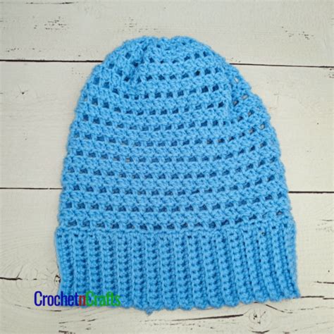 Simple Seeded Lace Crochet Hat Pattern Crochetncrafts