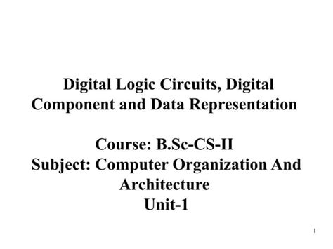 basic computer architecture