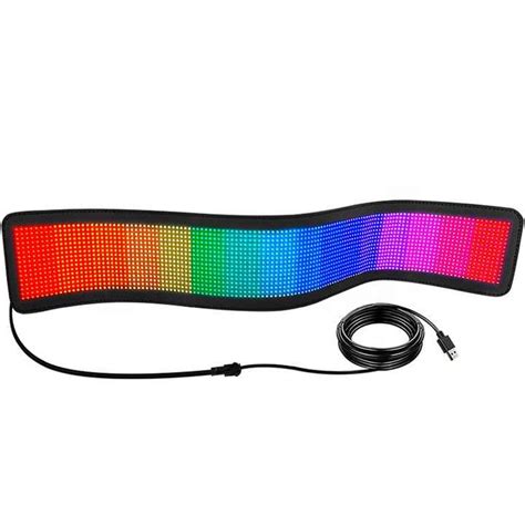 RGB Color Matrix Module Screen App Control Led Car Display Banner Soft