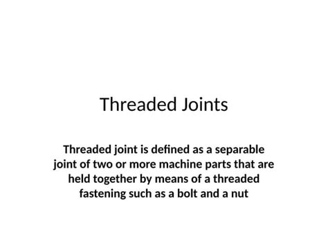 Unit 3 Temporary And Permanent Jointspptx