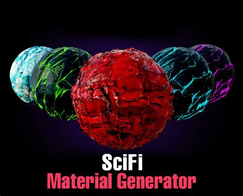 Sci Fi High Quality Material Generator Flippednormals