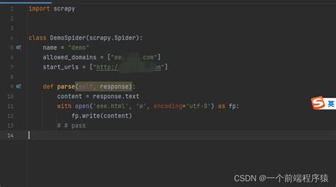 python使用scrapy爬取项目demo（已解决） jupyter scrapy demo csdn博客
