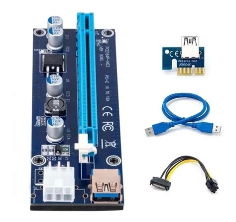 Placa Riser Ver S Pci E Cabo Usb Extensor Parcelamento Sem Juros