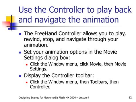 Ppt Designing Scenes For Macromedia Flash Mx Powerpoint