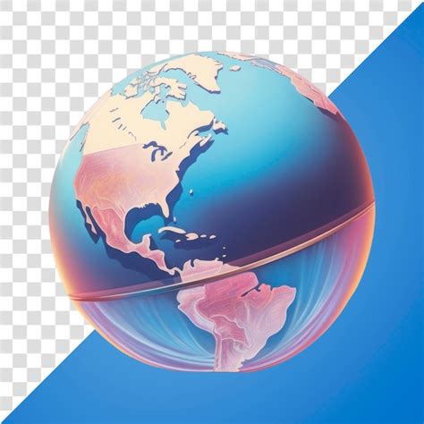 Planet Globe Space Topography Premium Ai Generated Psd