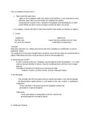 CSE 312 Midterm Review Part II CSE 312 Midterm Review Part II 1 Spam