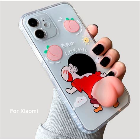 เคสโทรศัพท์มือถือลายก้นเมล็ดชินจัง 3d สําหรับ Xiaomi Redmi Poco X3 M3