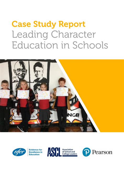 (PDF) Case Study Report Leading Character Education in Schools · Leading Character Education in ...