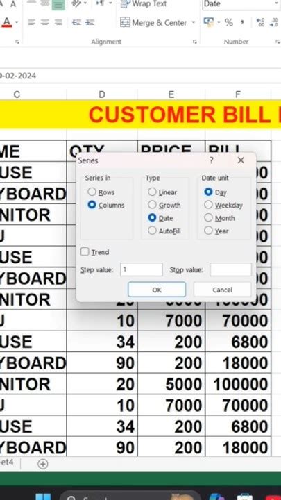 How To Auto Fill Dates In Excel Shorts Excel Excelshorts Youtube