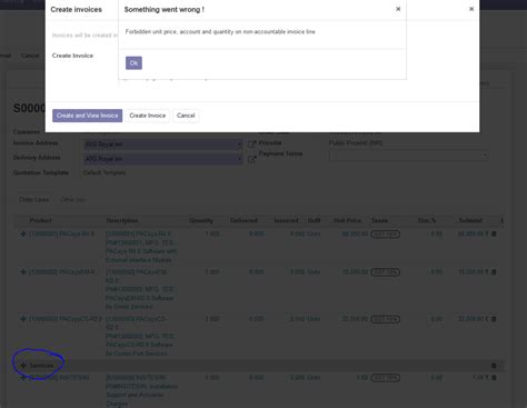 13 Adding Section In Quote Invoice Fail To Generated · Issue 41009