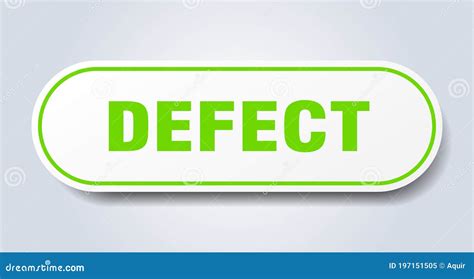 Defect Sticker Defect Sign Set Cartoon Vector