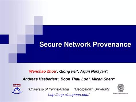 Ppt Secure Network Provenance Powerpoint Presentation Free Download