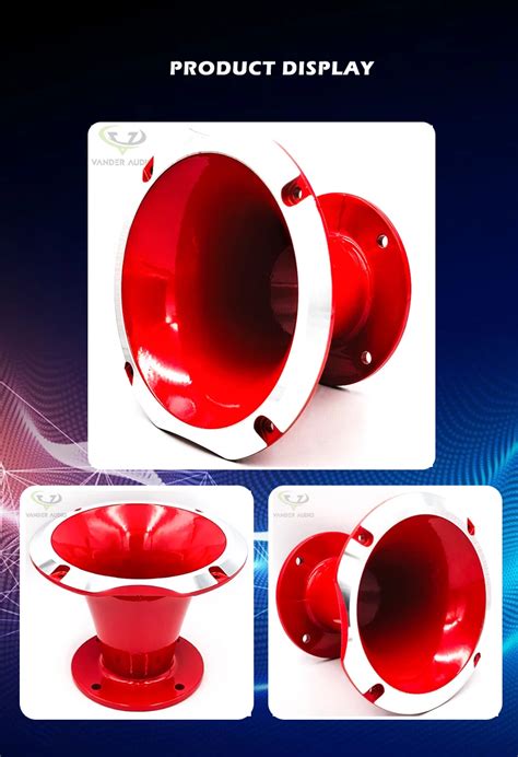Super Aluminum Red Diffuser Horn 2 Inch Bolt On Compression Driver Horn