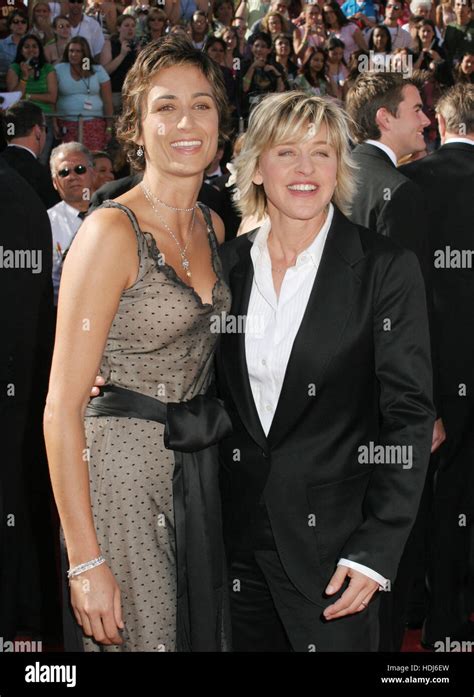 Ellen Degeneres Right And Her Girlfriend Alexandra Hedison Arrives For The Th Annual Emmy