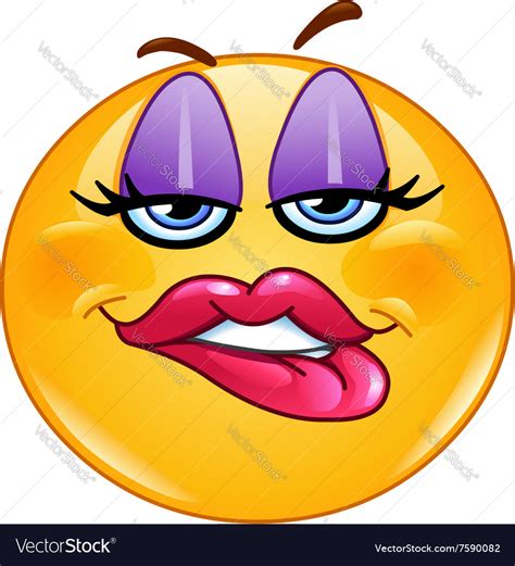 Smiley Face With Lips