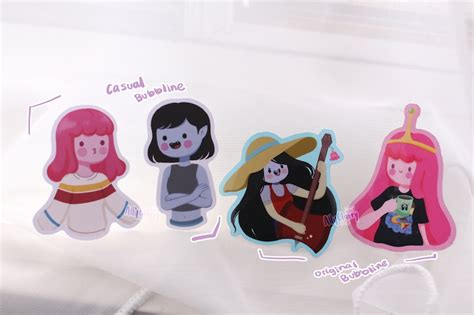 Princess Bubblegum And Marceline Stickers Etsy
