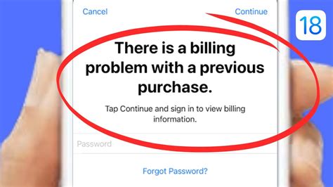 Fix ‘there Is A Billing Problem With A Previous Purchase App Store Billing Issue Solution