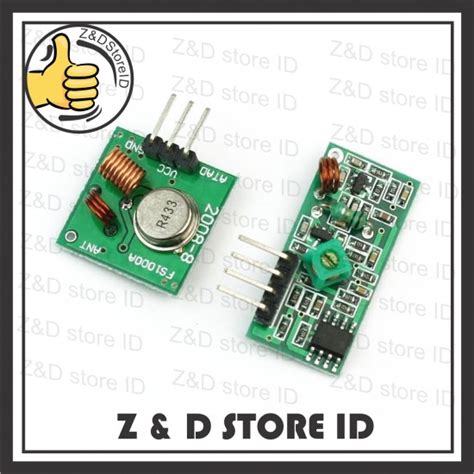 Jual Wireless Reciever Dan Transmitter Module 433 315mhz 5v Shopee
