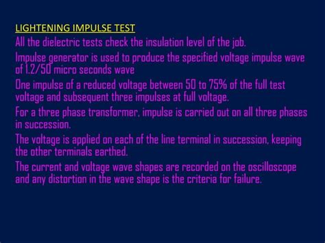 Distribution Transformer Testing West Bengal India Ppt
