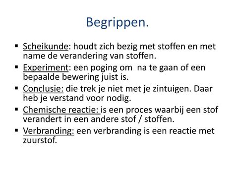 Ppt Scheikunde En Reacties Powerpoint Presentation Free Download