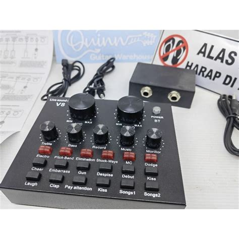 Jual Soundcard Audio Interface V8 Rekaman Live Streaming Original