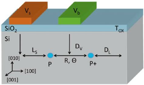 The Schematic Of A Donor Based Charge Qubit Device Showing The Various Download Scientific