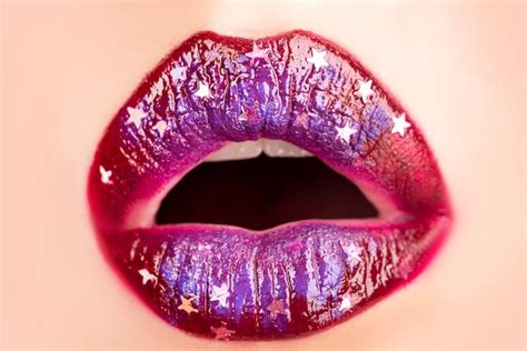 Lábios Sensuais Boca Sensual E Beijos Apaixonados Close Up Foto Premium