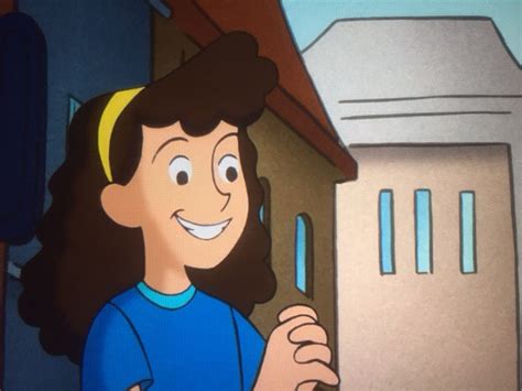Image Betsy Smiling While Showing Her Cartoon Teeth Curious