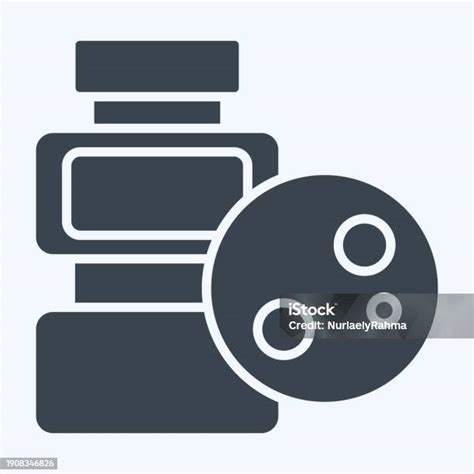 Icon Microplastic Related To Plastic Pollution Symbol Glyph Style