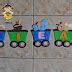 Trem das vogais para educação infantil Molde para imprimir em eva