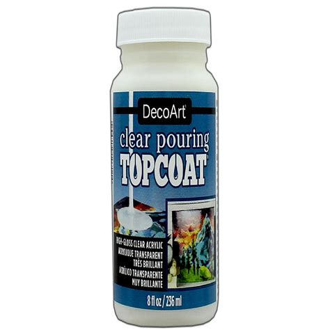 Decoart Clear Pouring Topcoat 8oz Oriental Trading
