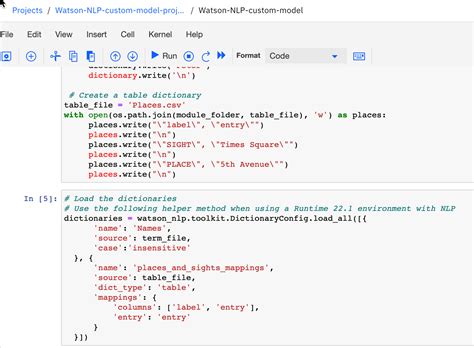 Create A Custom Dictionary Model For Watson NLP Thomas Suedbroecker S