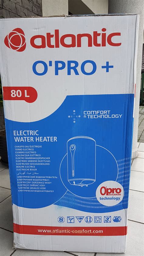 Bojler elektryczny ATLANTIC 80 l poziom NOWY ! - 7361392732 - oficjalne ...