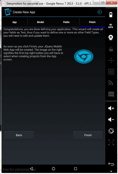 Creating JQuery Mobile CRUD Apps Using JQM Show Genymotion Android