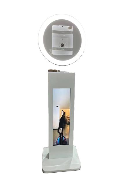 Led Ring Light Ipad Photo Booth Shell Stand 360 Surface Portable Mirror