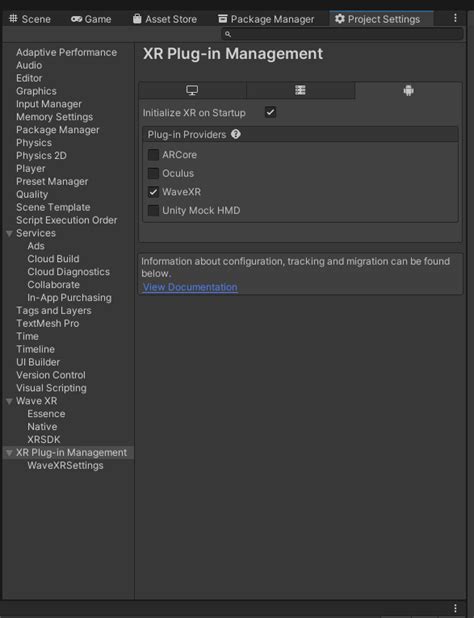 unity build not launching in xr elite device when built using wavexr