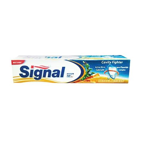Signal Cavity Fighter Herbal Miswak معجون اسنان 120ml سوبرماركت كرز