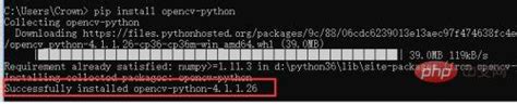 How To Install Python Cv Module Python Tutorial Php Cn
