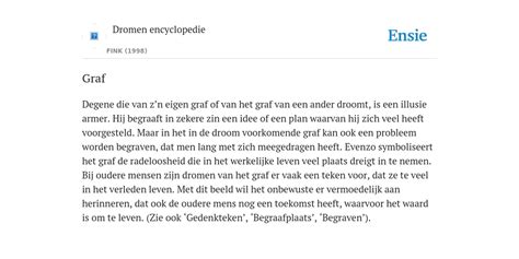 Graf De Betekenis Volgens Dromen Encyclopedie