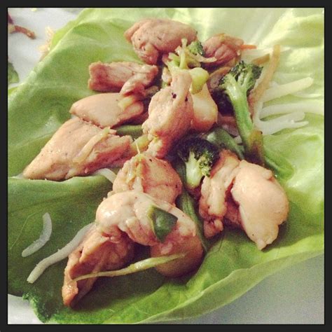 Chicken Lettuce Wraps Bibb Lettuce 1 Lb Chicken Cubed 1 Small Bag